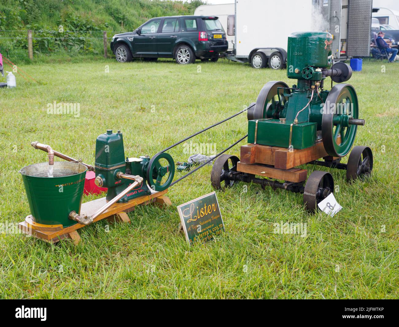 A Lister stationary engine on display at the Launceston Steam & Vintage ...