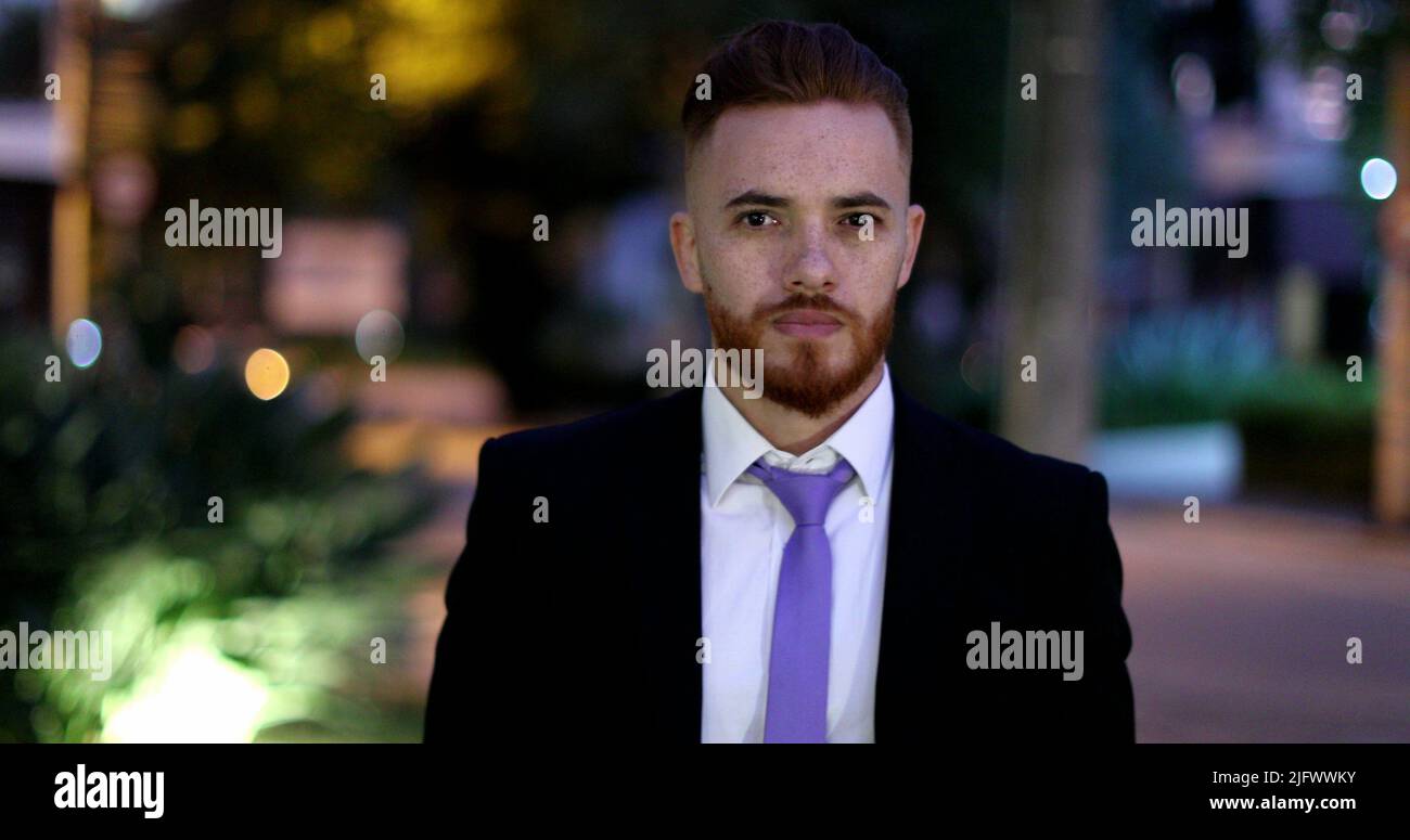 Irish business man walking night hi-res stock photography and images ...