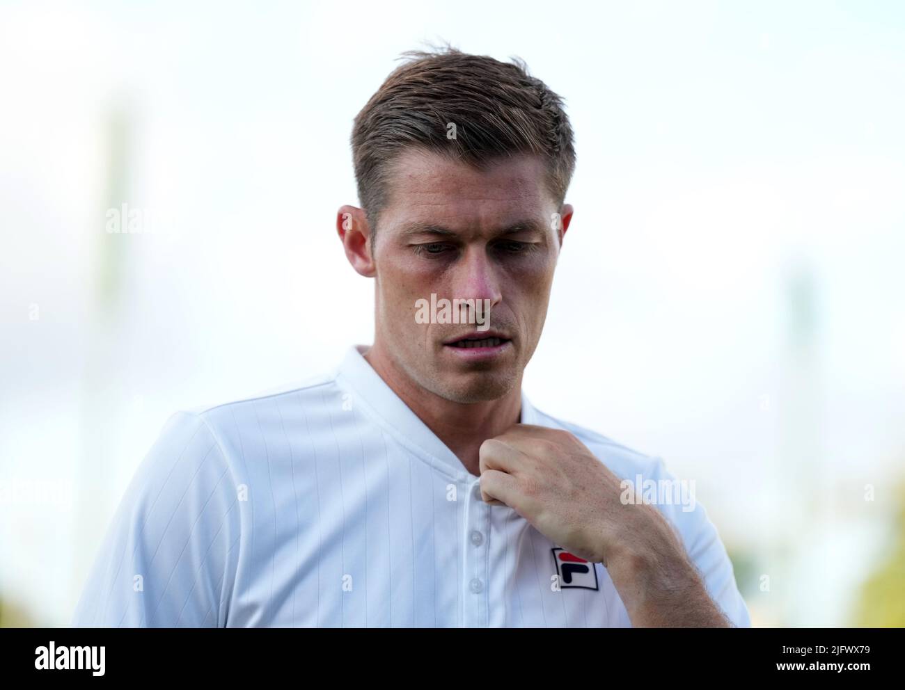 Neal Skupski during his mixed doubles match on day nine of the 2022 ...