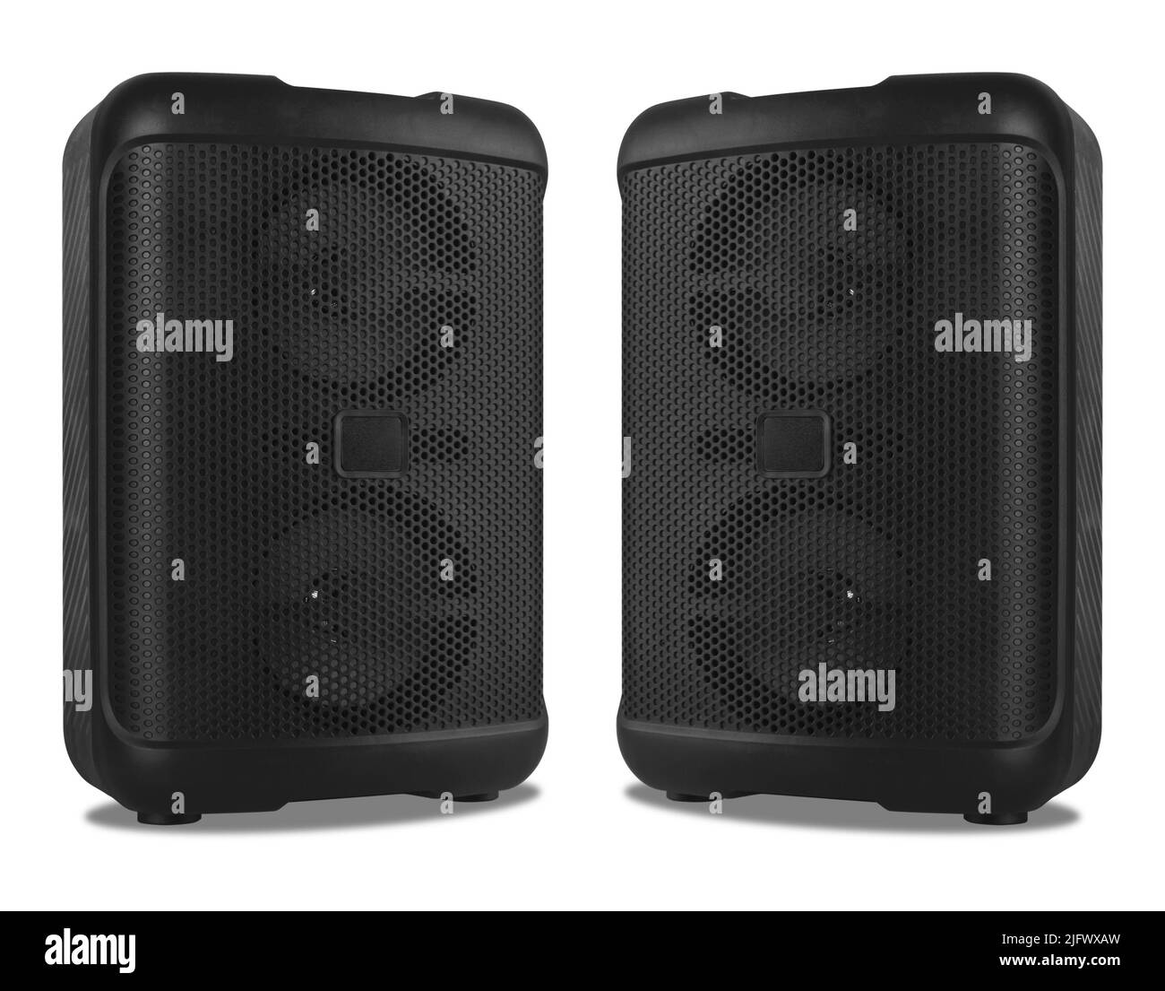 acoustic system, acoustic speakers on a white background Stock Photo ...