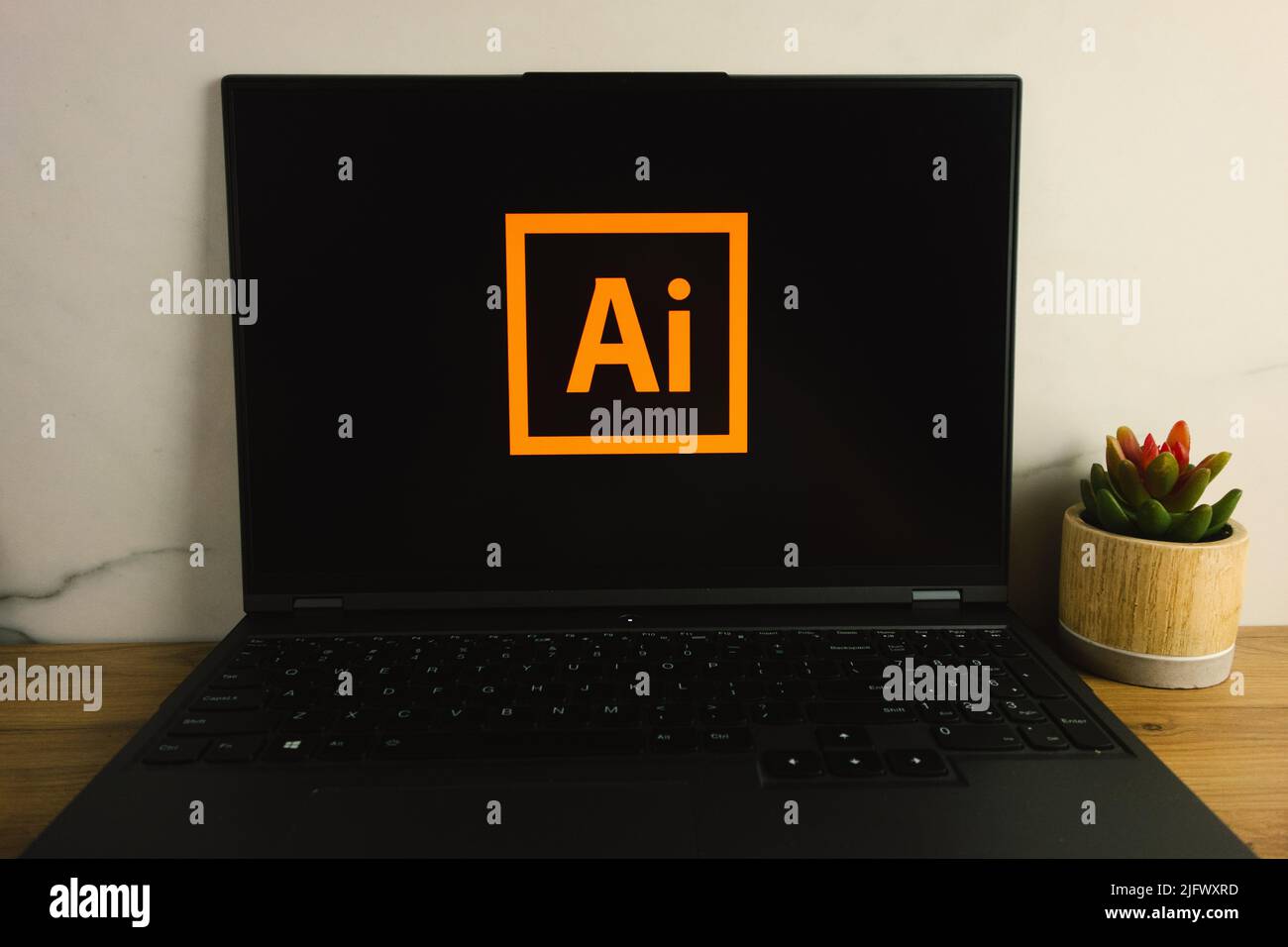 KONSKIE, POLAND - July 05, 2022: Adobe Illustrator graphics editor logo ...