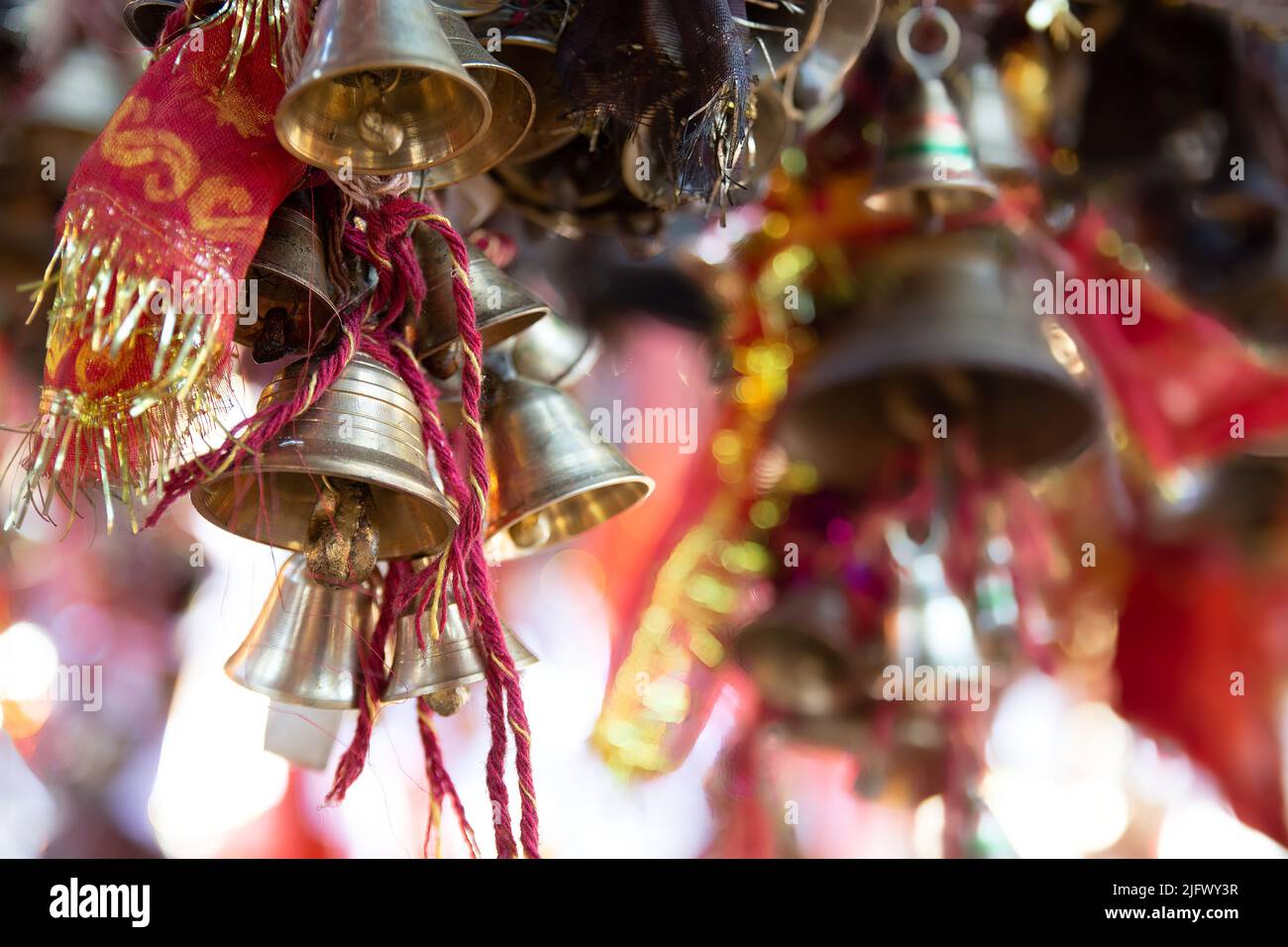 Hindu bells hi-res stock photography and images - Alamy