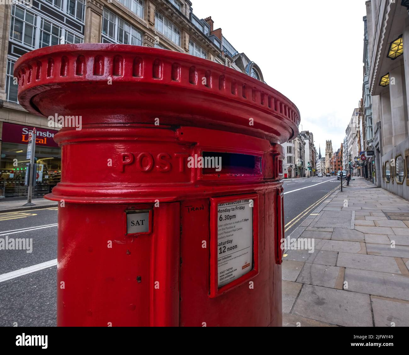 closeup of post box in the streets of london, UK Stock Photo - Alamy