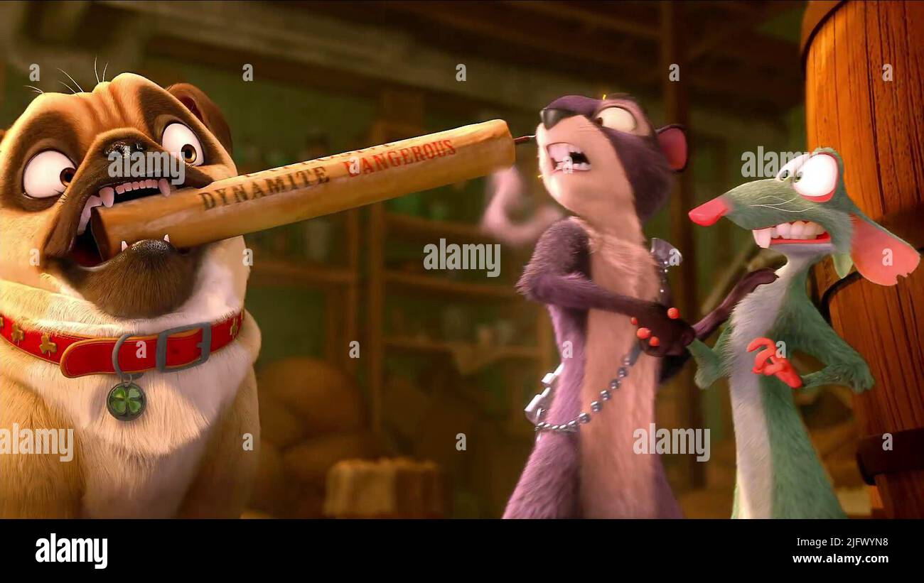 PRECIOUS, SURLY, BUDDY, THE NUT JOB, 2014 Stock Photo - Alamy