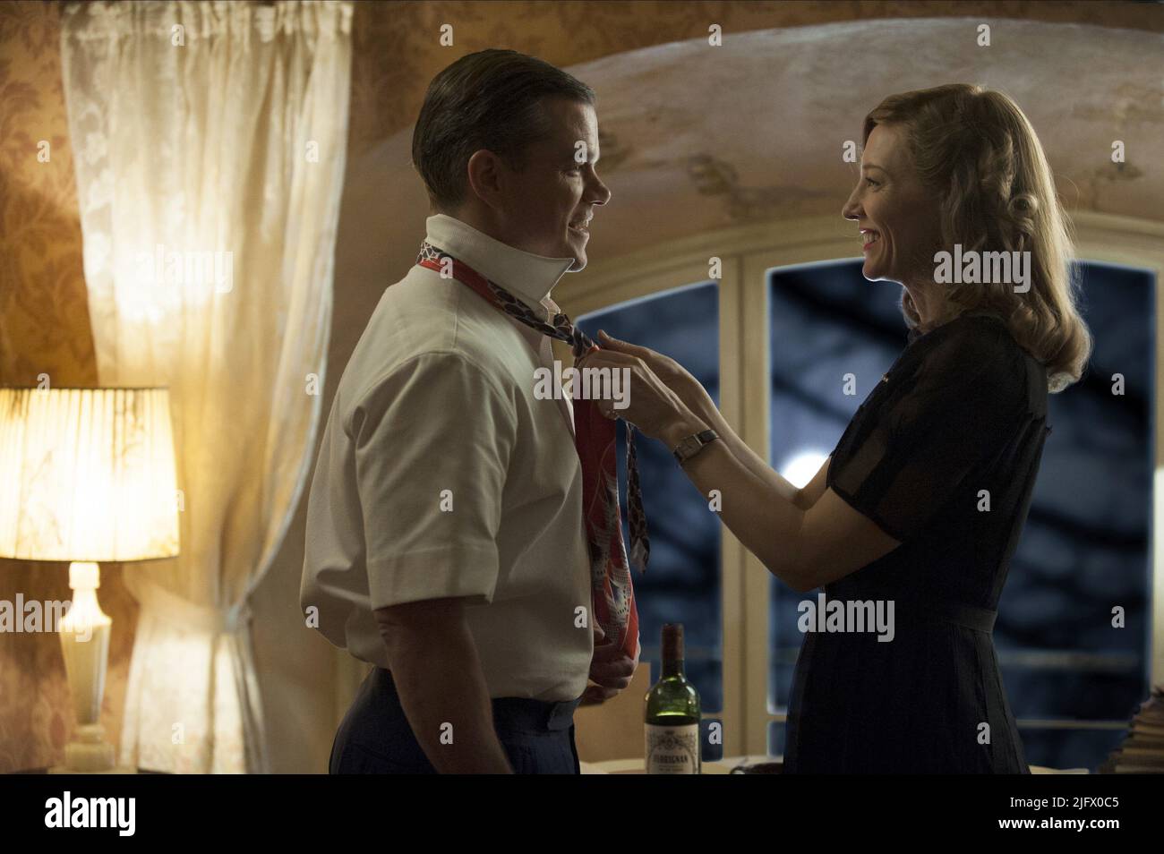 MATT DAMON, CATE BLANCHETT, THE MONUMENTS MEN, 2014 Stock Photo - Alamy
