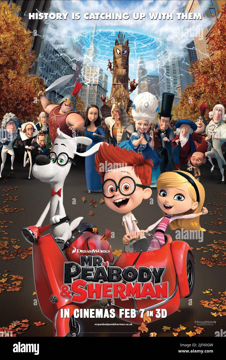 MR. PEABODY, SHERMAN POSTER, MR. PEABODY and SHERMAN, 2014 Stock Photo - Alamy