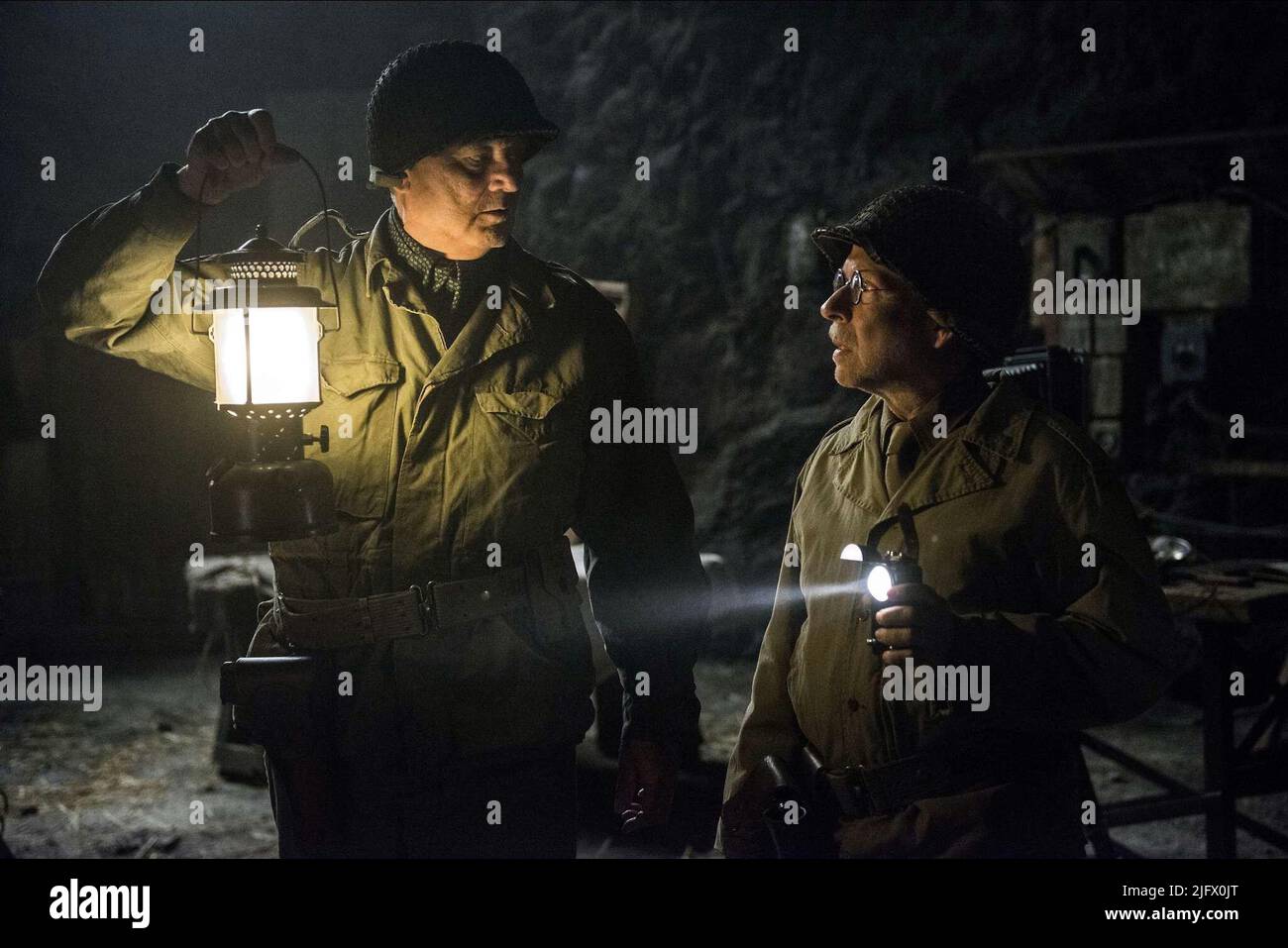 BILL MURRAY, BOB BALABAN, THE MONUMENTS MEN, 2014 Stock Photo - Alamy