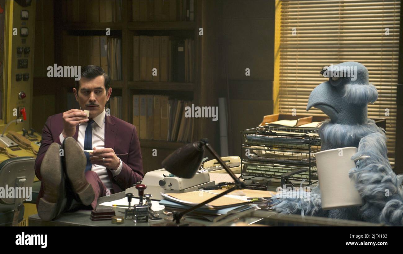 Ty burrell sam the eagle muppets most wanted hi-res stock photography ...