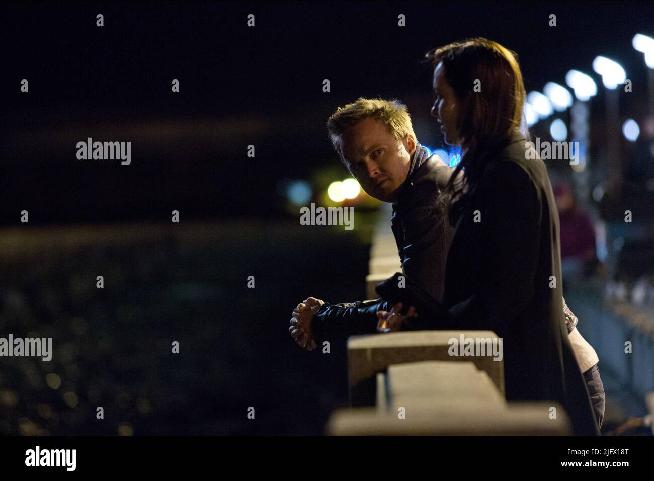 AARON PAUL, DAKOTA JOHNSON, NEED FOR SPEED, 2014 Stock Photo - Alamy