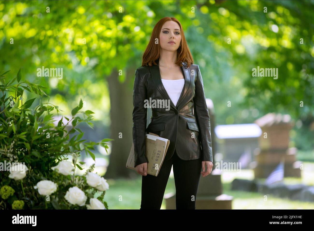 Scarlett Johansson Captain America 2 Corvette