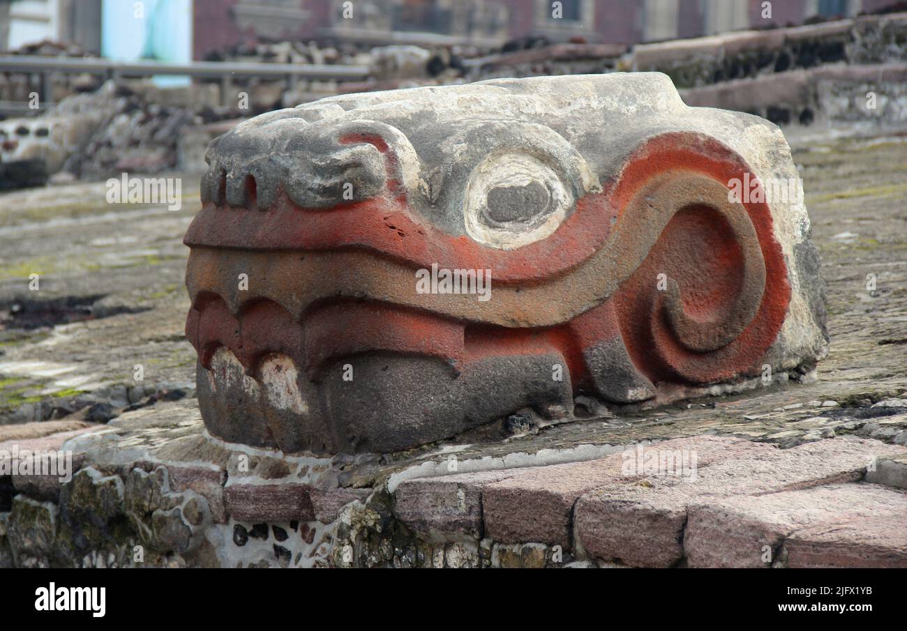 Aztec Great Temple, Templo Mayor (Great Temple) of the Mexica (Aztecs ...