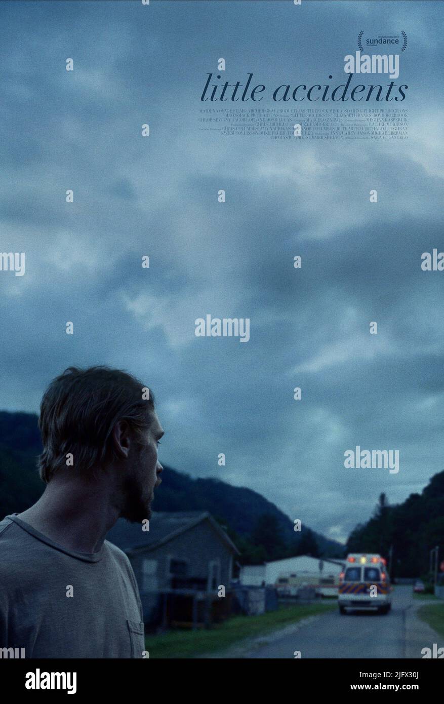 BOYD HOLBROOK POSTER, LITTLE ACCIDENTS, 2014 Stock Photo - Alamy