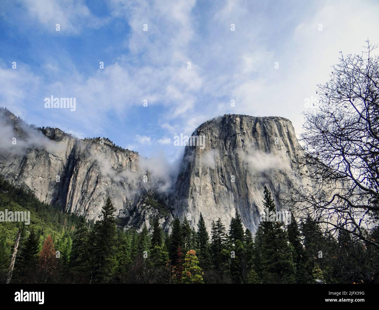 El capitan mountain from valley floor hi-res stock photography and ...