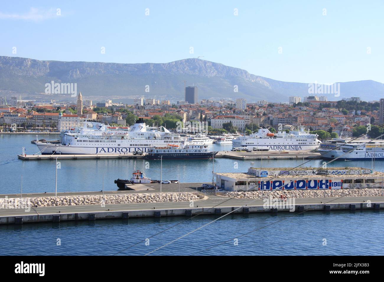 Scenes around the harbour at Split, Croatia Stock Photo - Alamy