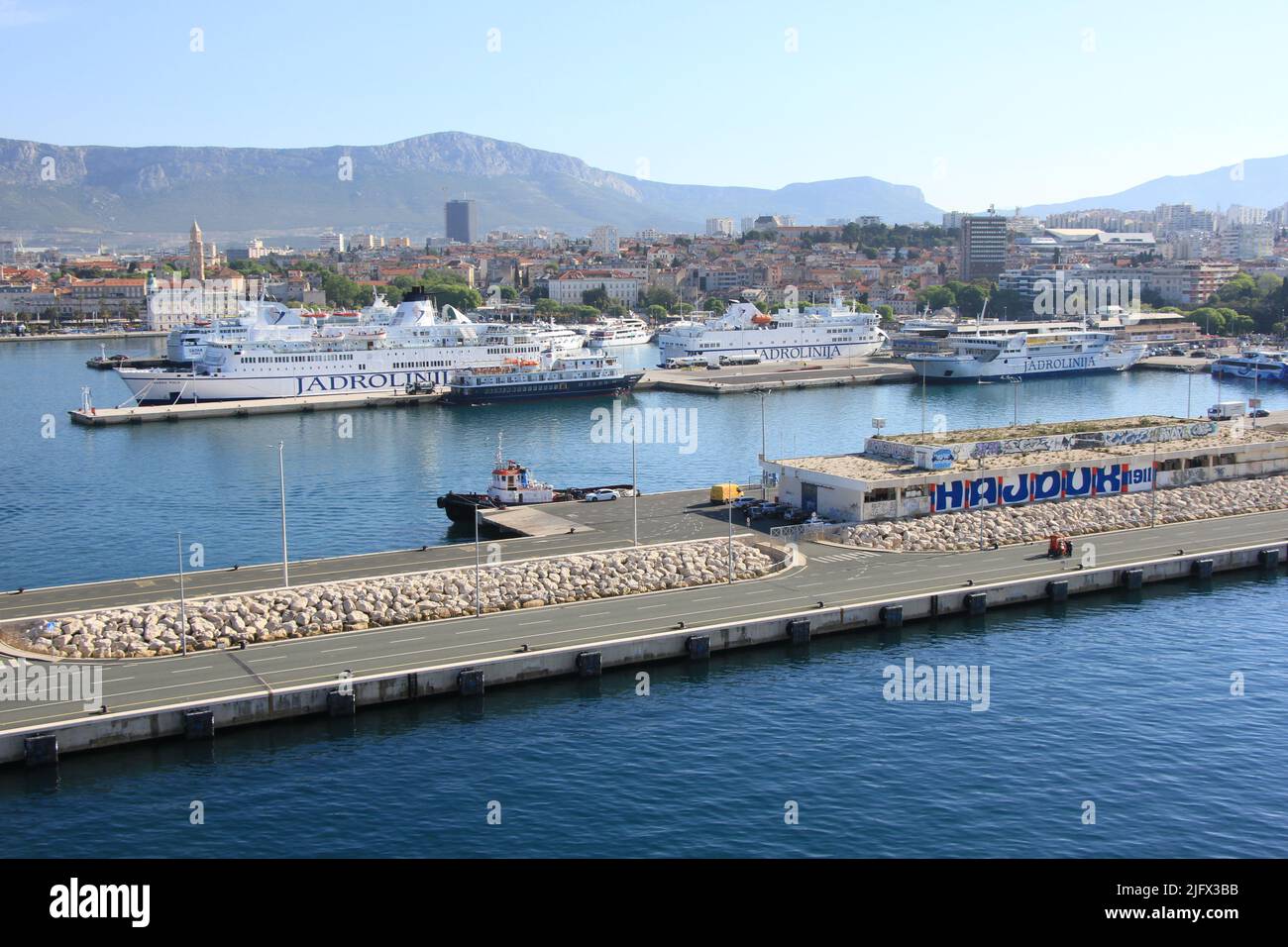 Scenes around the harbour at Split, Croatia Stock Photo - Alamy