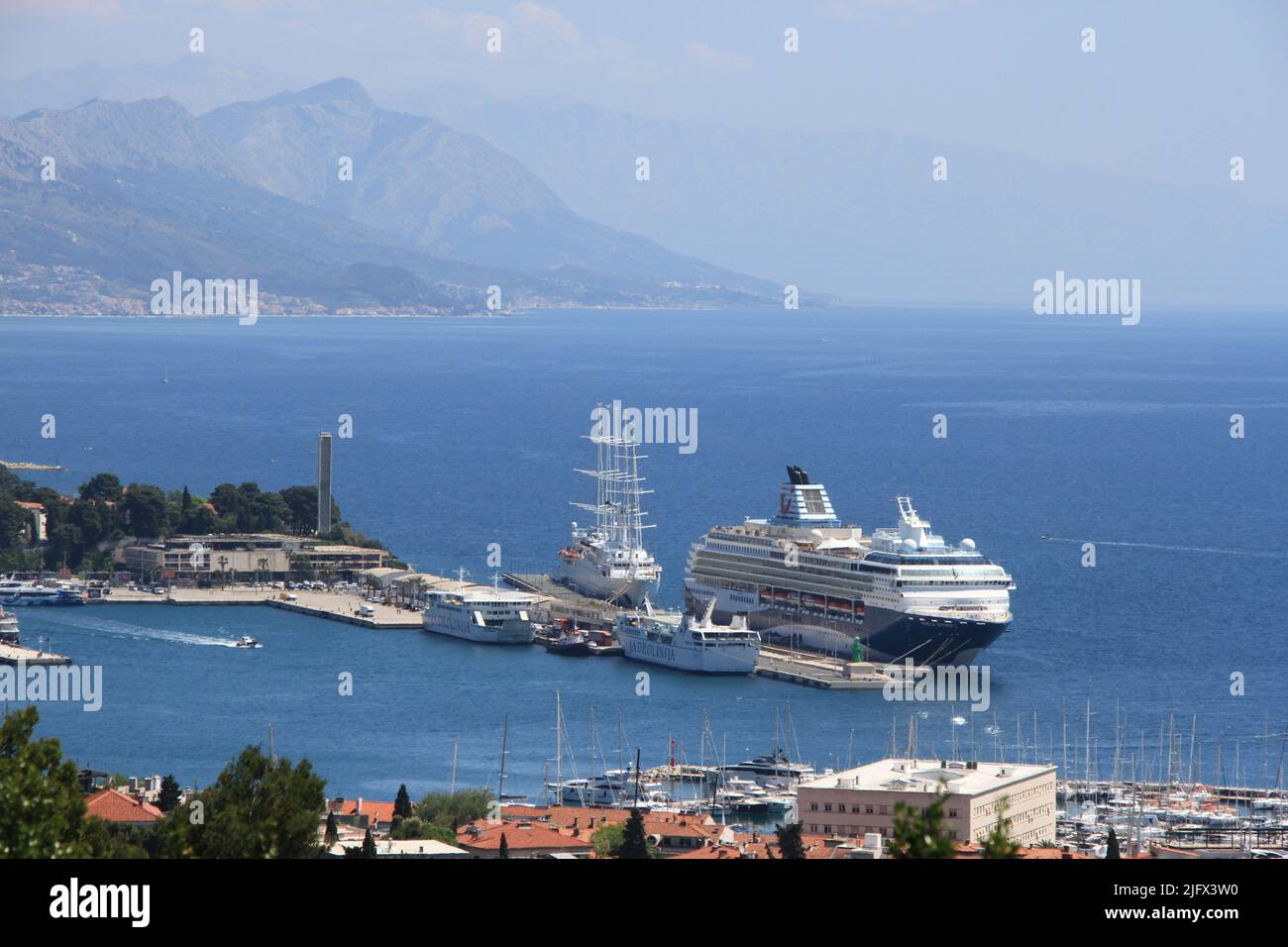 Scenes around the harbour at Split, Croatia Stock Photo - Alamy