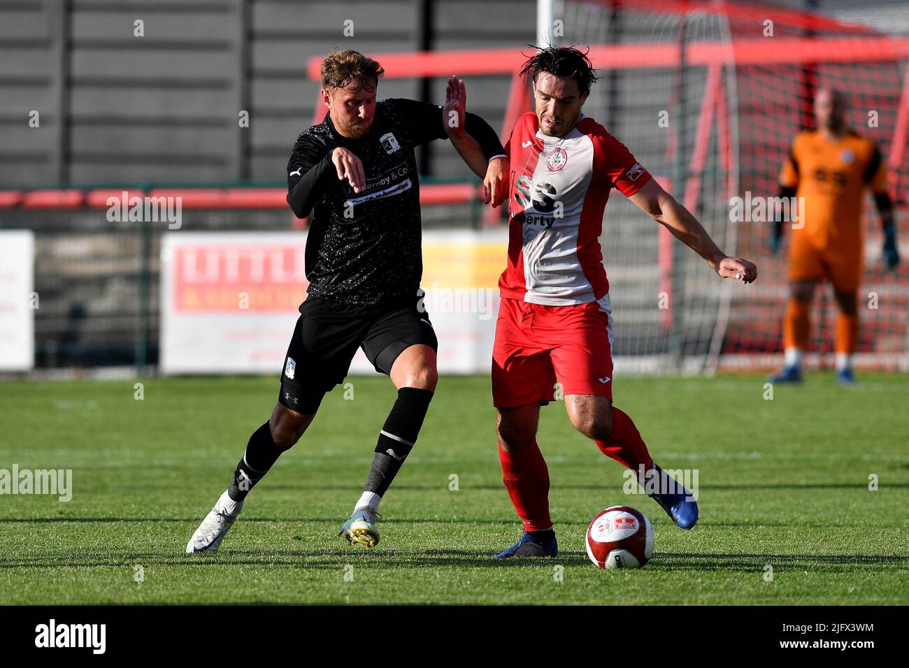 Pre season friendly match hurst cross stadium hi-res stock photography ...