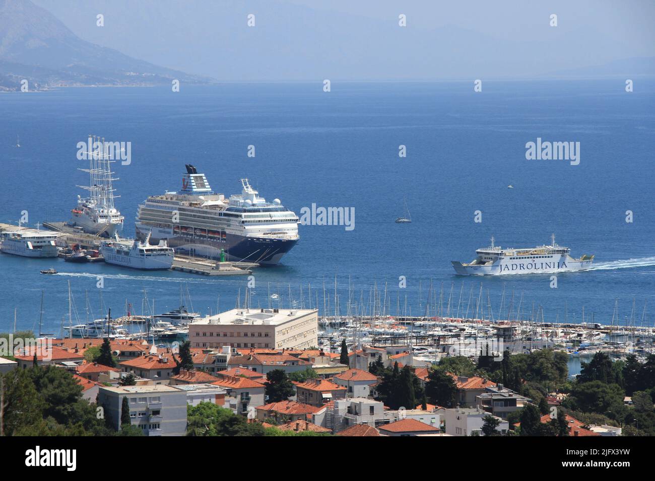 Scenes around the harbour at Split, Croatia Stock Photo - Alamy