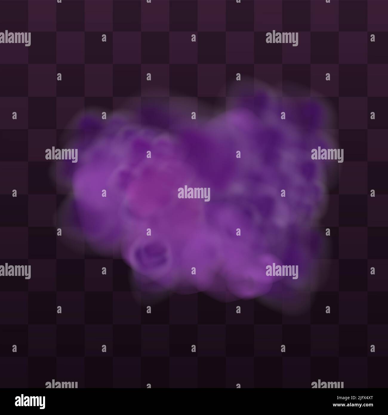Realistic scary mystical violet fog.Night Halloween. Purple poisonous ...
