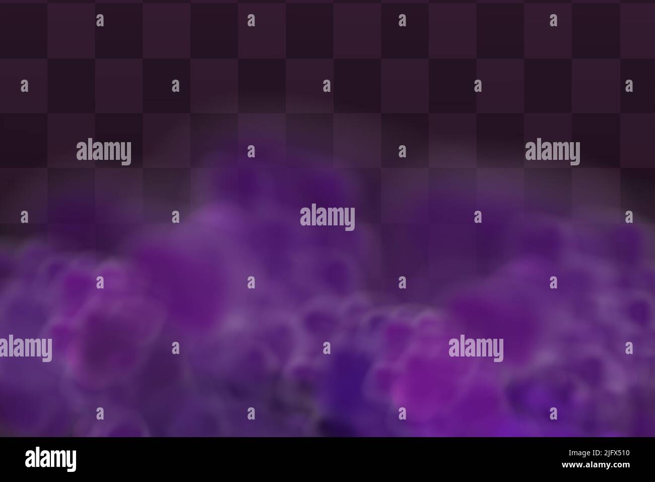 Realistic scary mystical violet fog.Night Halloween. Purple poisonous ...
