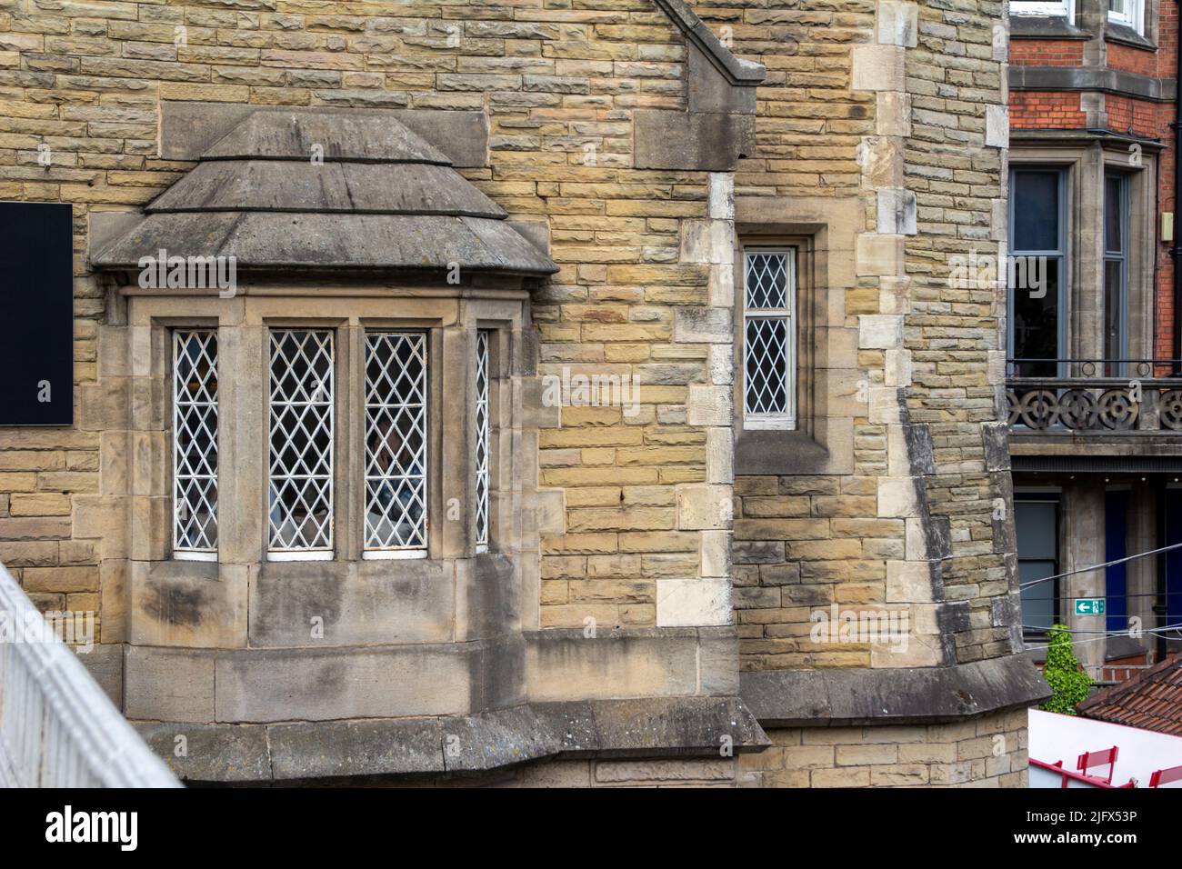 Beautiful brick and stone architecture of buildings in the historic old ...