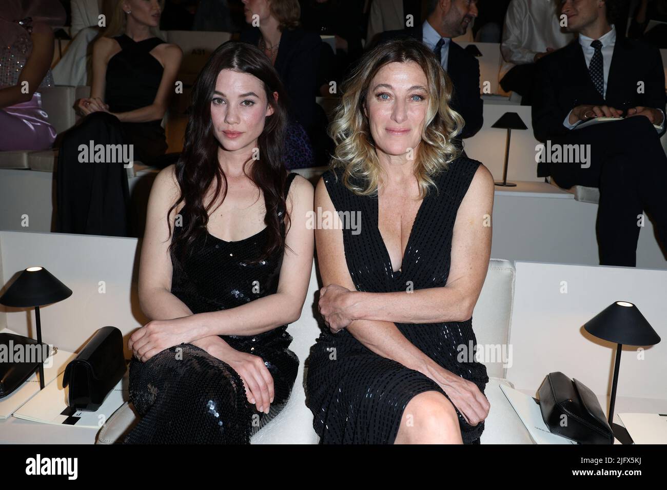 Paris, France. July 5, 2022, Astrid Berges-Frisbey and Valeria Bruni ...