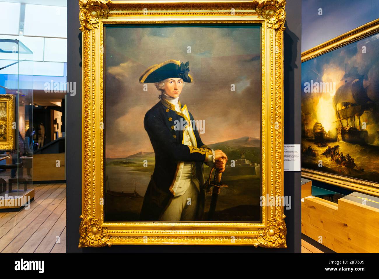Captain Horatio Nelson, painted by John Francis Rigaud in 1781, with ...
