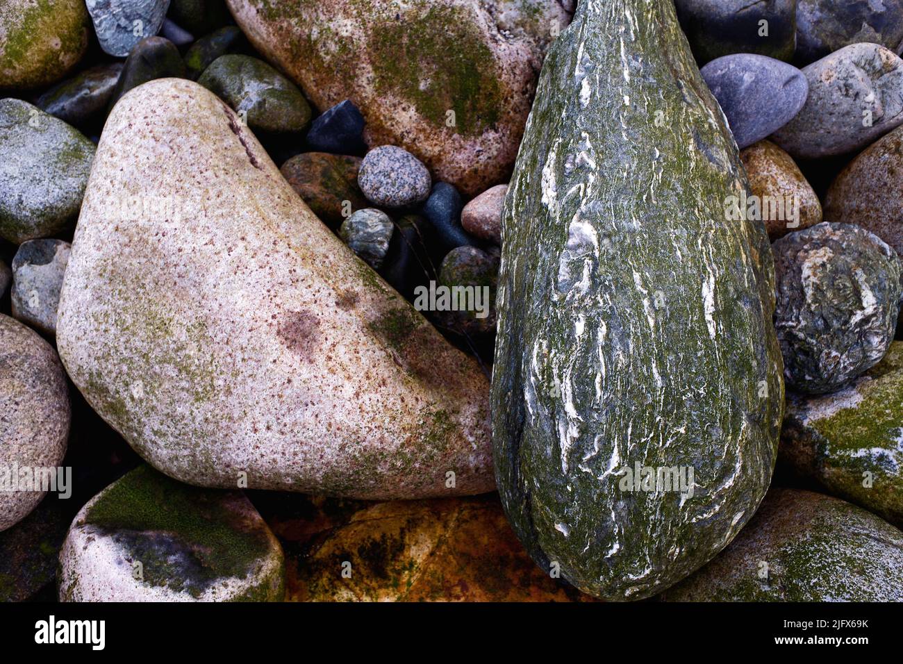Close Up of Small Rocks at Beach, High Angle View Stock Photo - Alamy