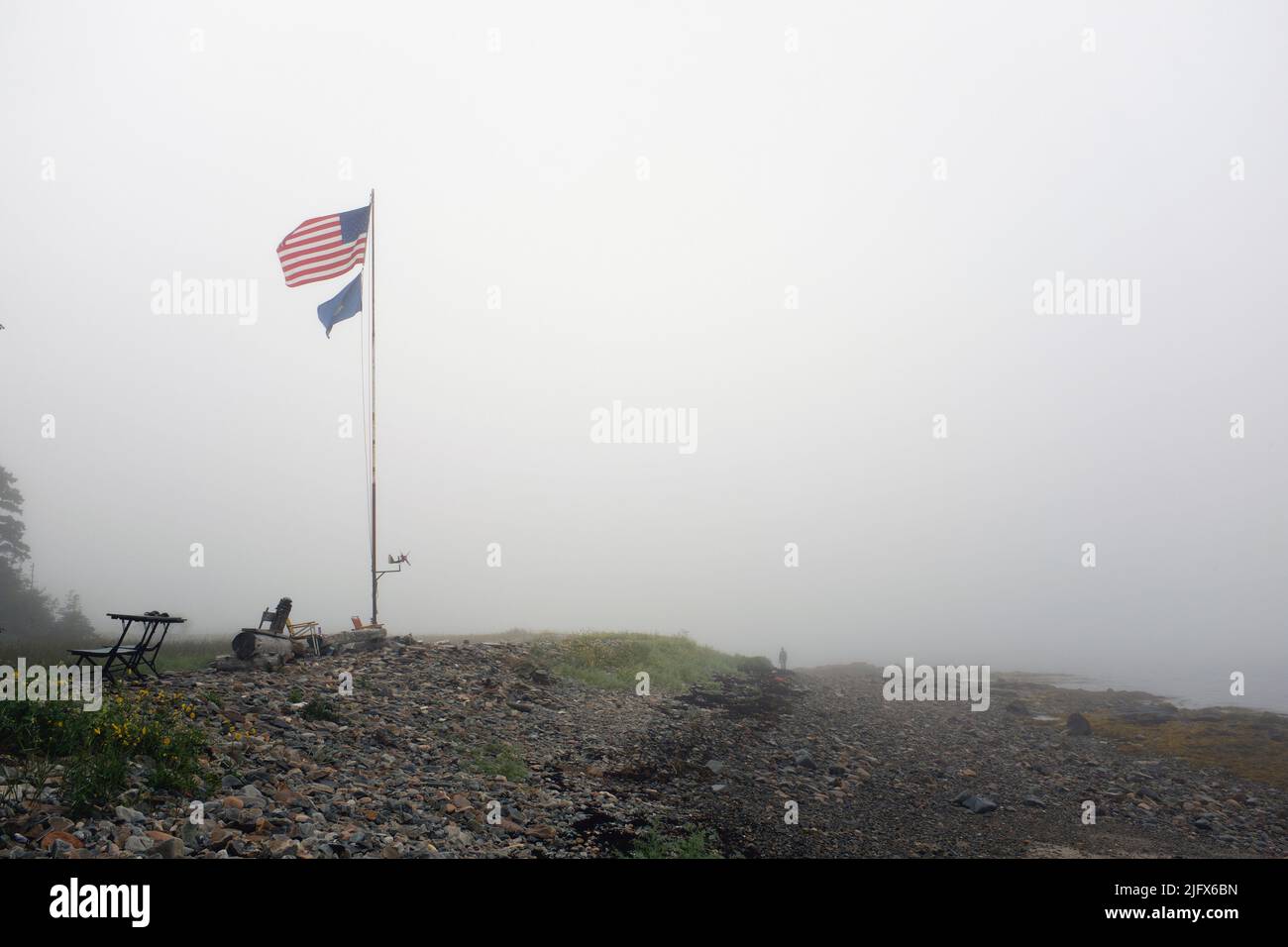 Flag blowing in wind on hi-res stock photography and images - Alamy