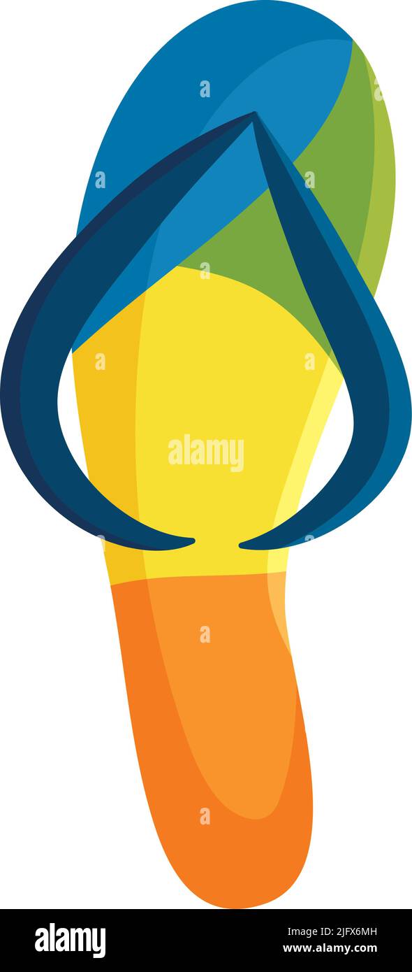 beach sandal icon Stock Vector Image & Art - Alamy