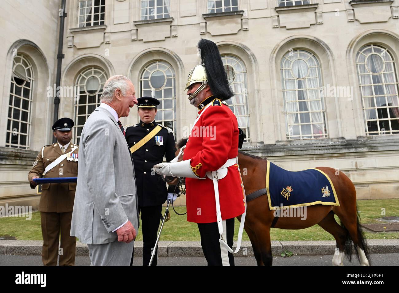 The Prince of Wales, Colonel-in-Chief of The Queen's Dragoon Guards ...