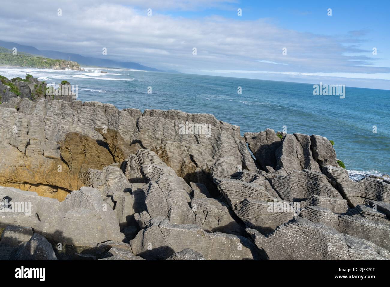 Stratified layer-like formation of famous pancake rocks famous ...