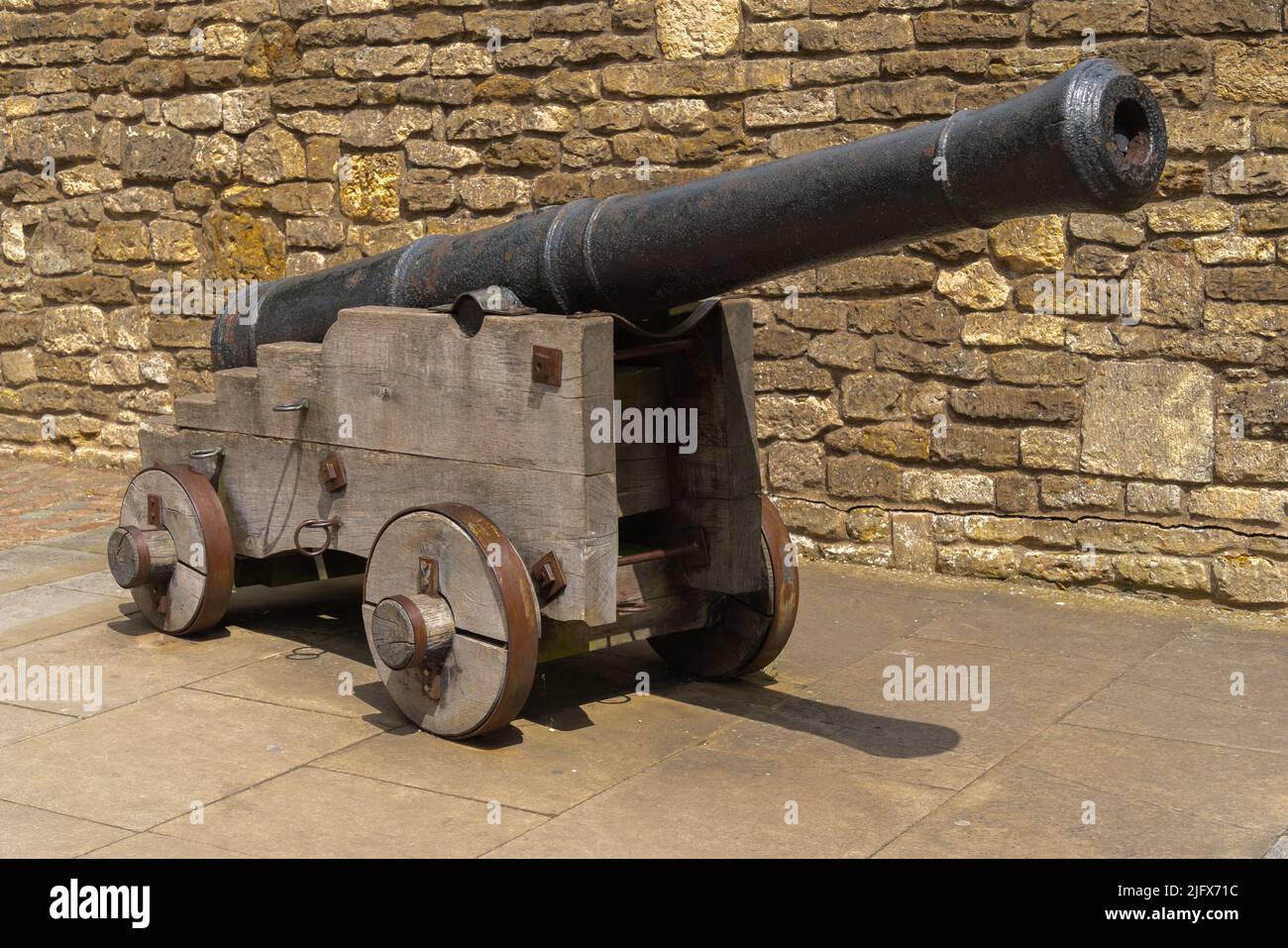 Cannon, ornamental, large scale, rusty, mounted, drunken students ...