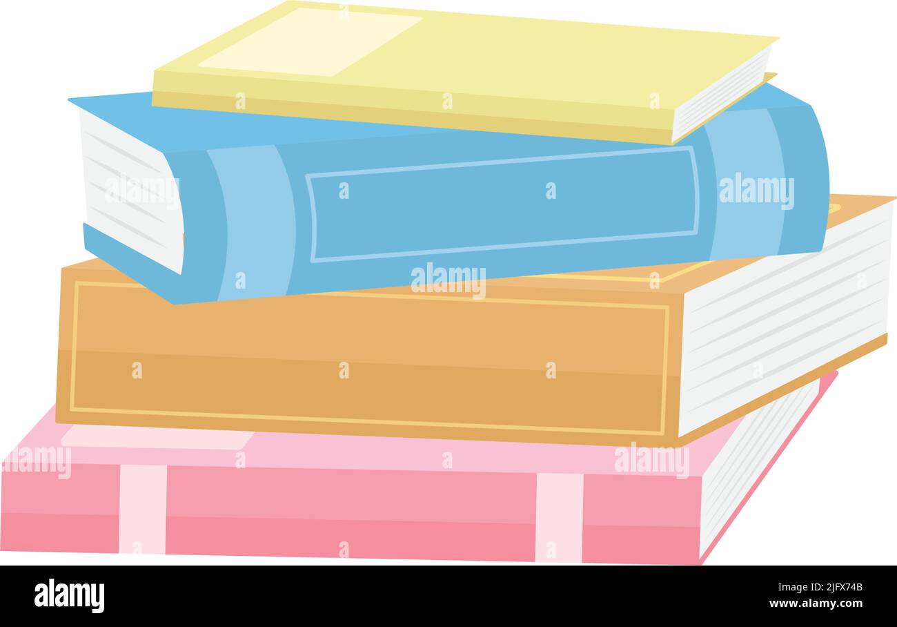colorful books stack Stock Vector Image & Art - Alamy
