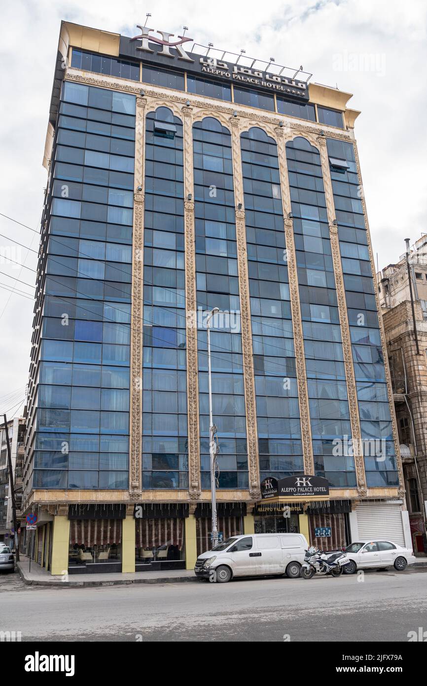 Aleppo Palace Hotel, Syria Stock Photo - Alamy