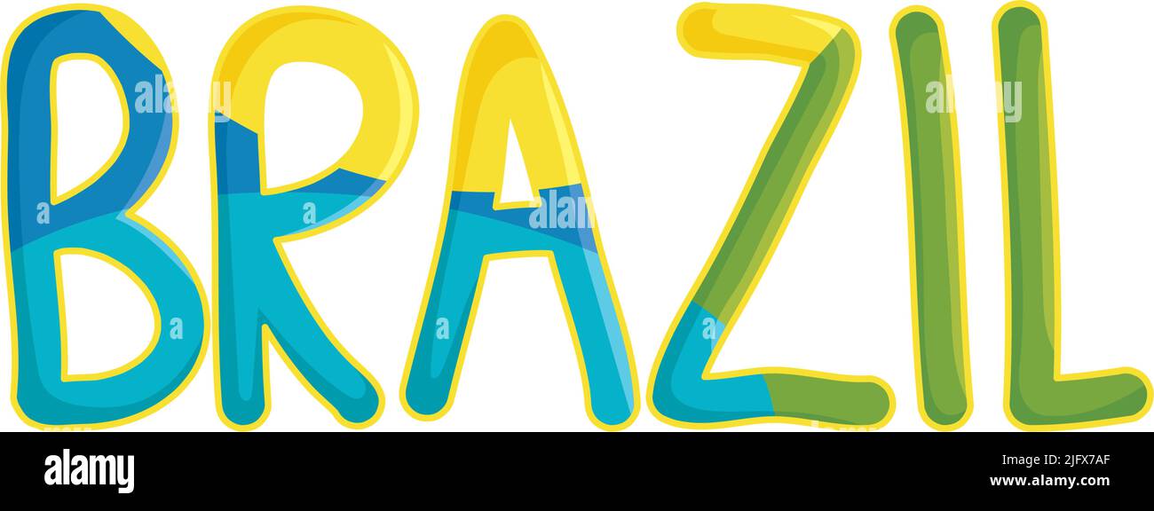 brazil typography design Stock Vector Image & Art - Alamy