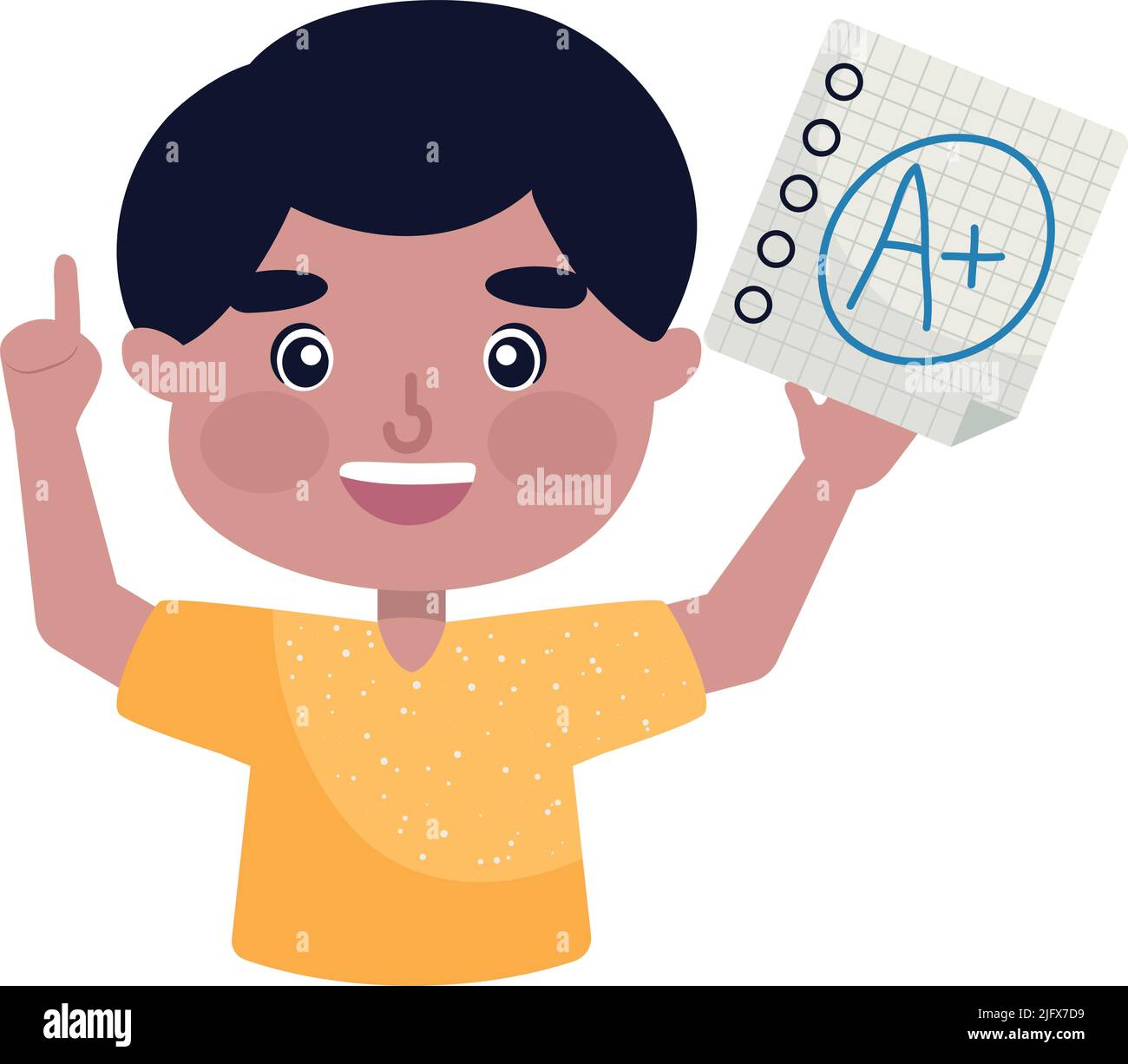 boy with exam Stock Vector Image & Art - Alamy