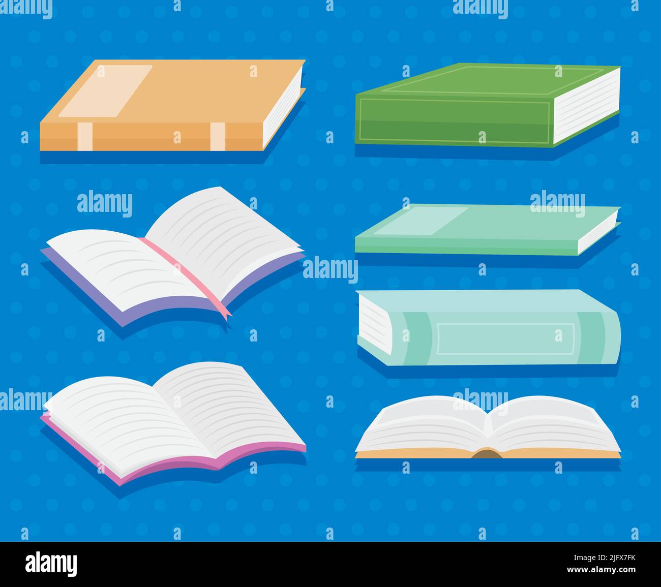 books icon set Stock Vector Image & Art - Alamy