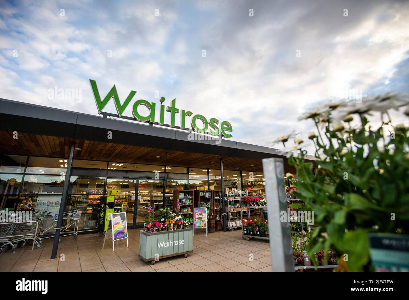 Waitrose supermarket, Faringdon, Oxfordshire, England, UK Stock Photo ...