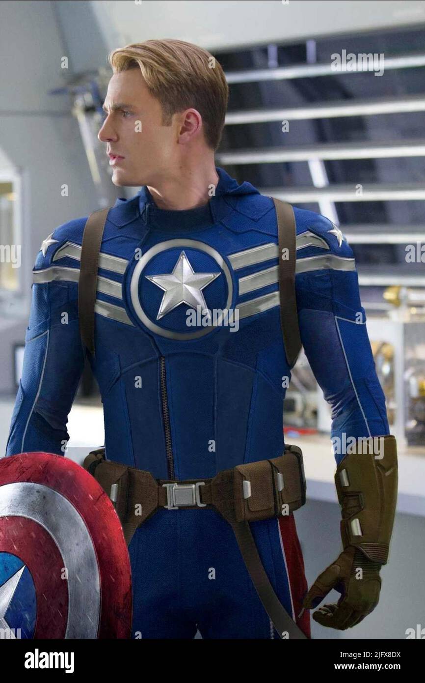Captain america chris evans shield hi-res stock photography and images ...