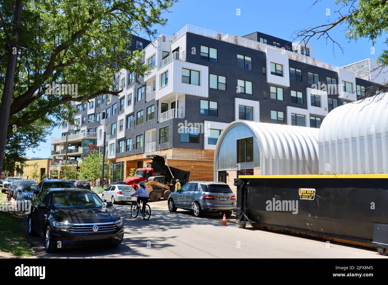 City Goods hangars shopping in Ohio City on the westside of Cleveland, Ohio in May 2022 Stock ...