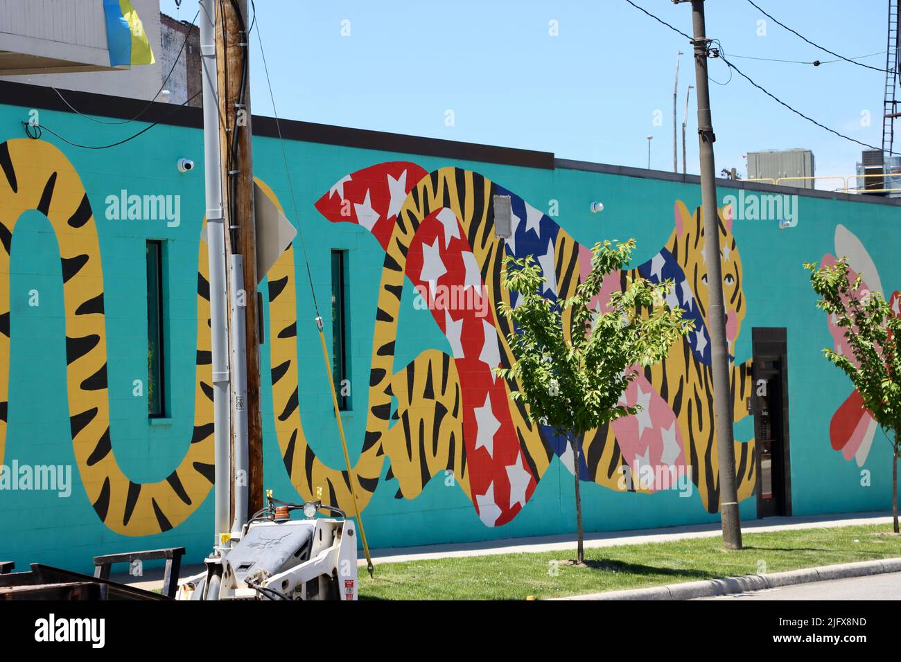 Mural on church state apartment building hi-res stock photography and ...