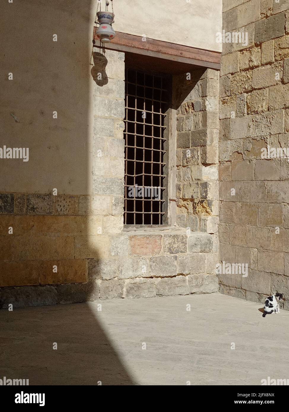 An old window inside a historic Egyptian mosque Stock Photo - Alamy