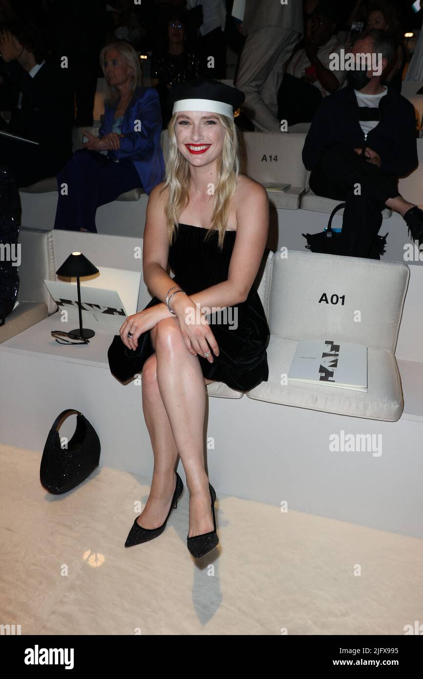 Paris, France. July 5, 2022, Camille Razat at the Armani fashion show ...