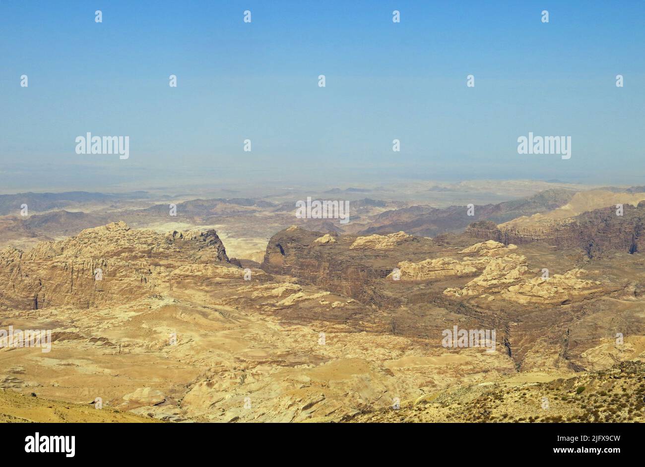 amazing desert view with rock and no person seen from the top Stock ...