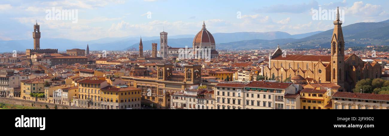 Amazing view of Florence City in tuscany Region in Central Italy in ...