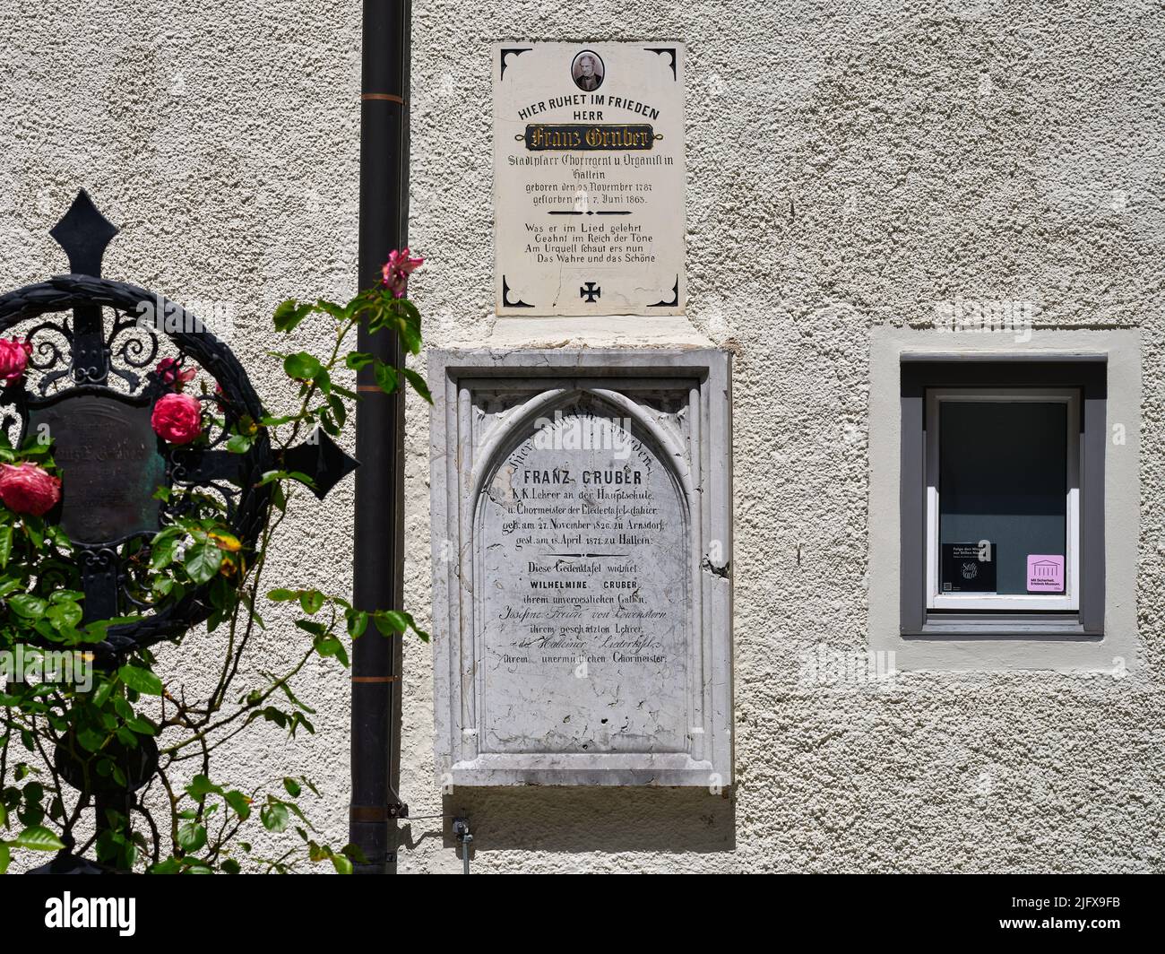 The grave of Franz Gruber, the composer of the song Silent Night, and ...