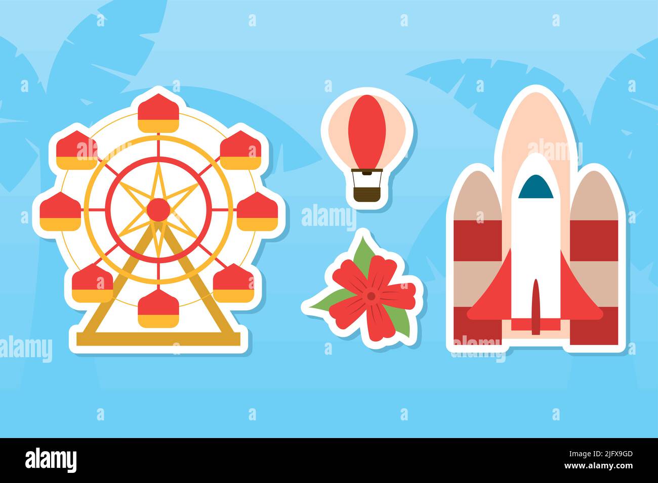 florida icon set Stock Vector Image & Art - Alamy