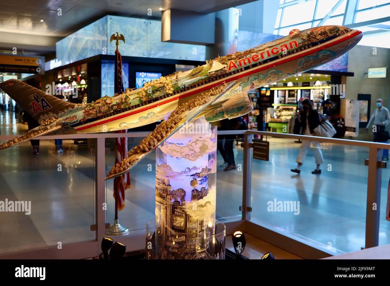 American Airlines terminal at JFK airport Stock Photo - Alamy