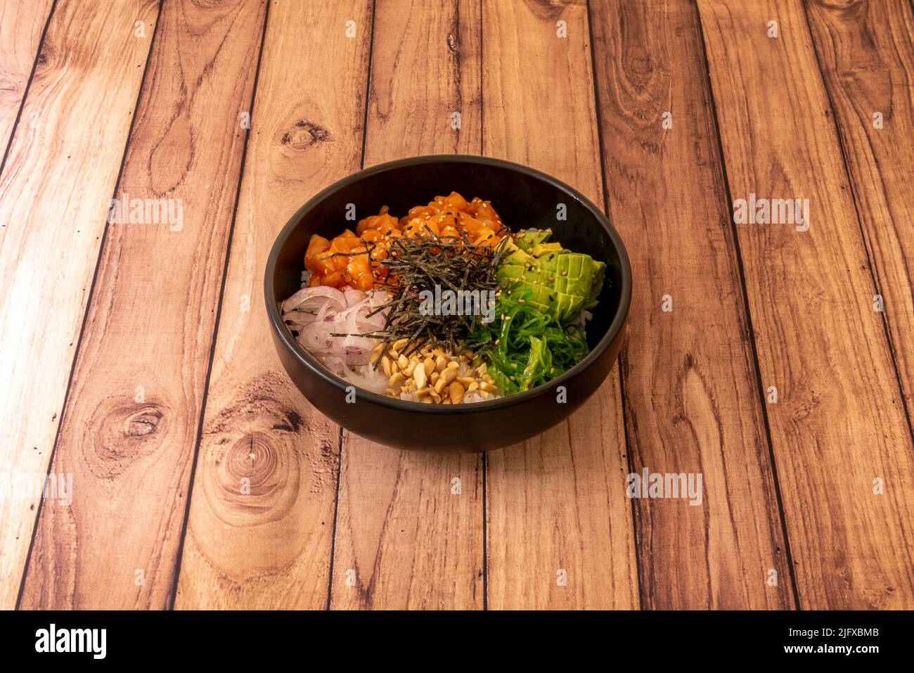 Traditional poke consists of gutted, skinned, and boneless fish. It is ...